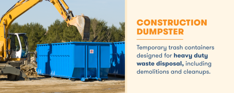 The 3 Main Types of Dumpsters Used in Construction Projects | BigRentz